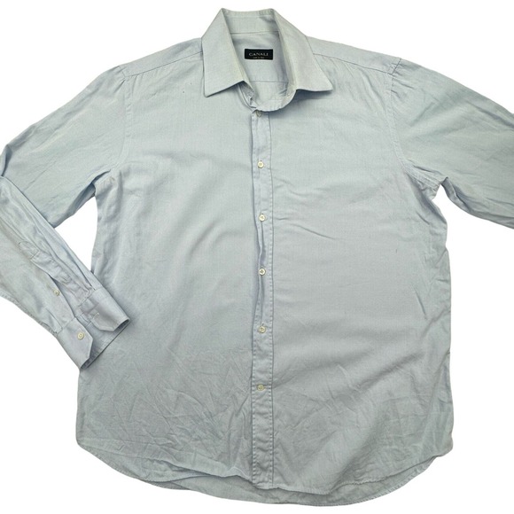 Canali | Shirts | Canali Dress Shirt Long Sleeves Button Italy Made ...
